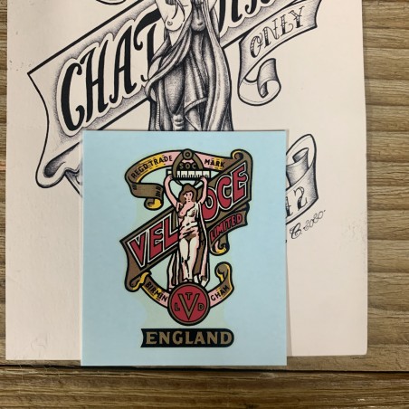 décalque Velocette "naked lady"